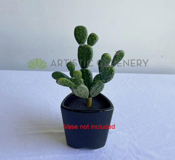 SP0280 Faux Pear Cactus 19cm Green | ARTISTIC GREENERY – Artistic Greenery