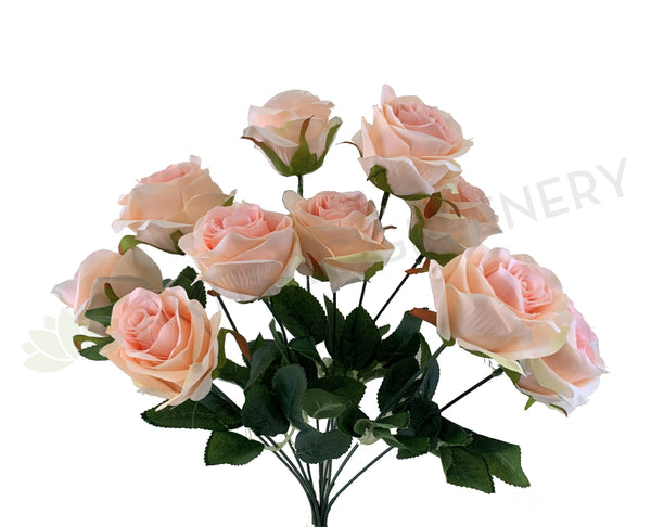 SP0343 Silk Rose Bunch 46cm Pale Pink | ARTISTIC GREENERY Perth Australia Faux Flowers Perth ...