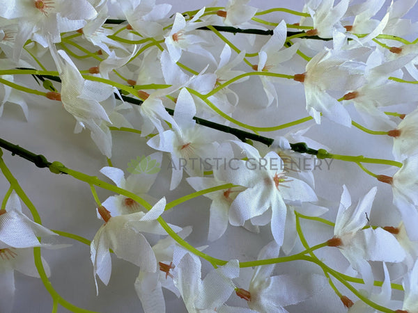 F0319-S90 Spring Flower Spray 116cm WHITE (SPECIAL) | ARTISTIC GREENERY ...