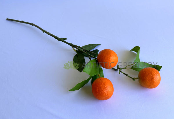 F0453 Artificial Tangerine / Mandarin / Orange Fruit Spray 61cm ...