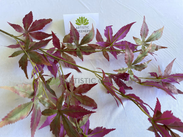 LEA0128 Artificial Maple Foliage 83cm Purple | ARTISTIC GREENERY ...
