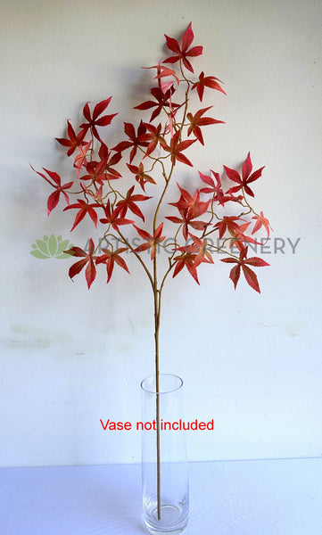 LEA0129 Faux Red Maple Branch 96cm | ARTISTIC GREENERY – Artistic Greenery