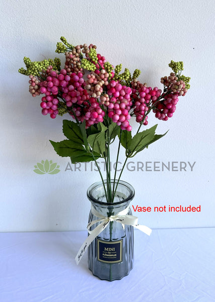 SP0094 Small Berries Bunch 40cm Pink | ARTISTIC GREENERY – Artistic ...