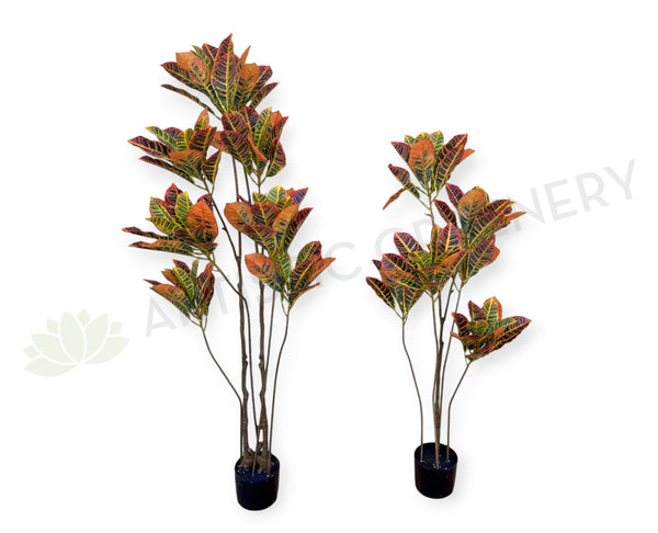 T0189 Faux Red Croton Tree 2 Sizes 120cm/ 140cm | ARTISTIC GREENERY ...