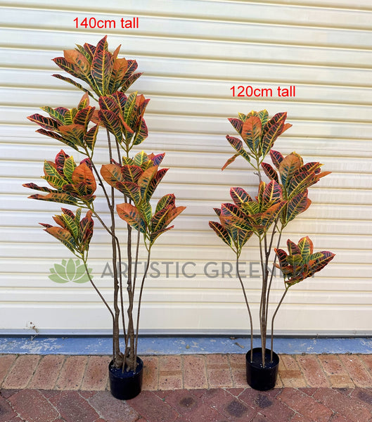 T0189 Faux Red Croton Tree 2 Sizes 120cm/ 140cm | ARTISTIC GREENERY ...