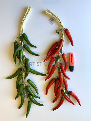 ACC0082 Artificial Garlic and Chilli Fake Garlic Fake Red Chilli Fake ...