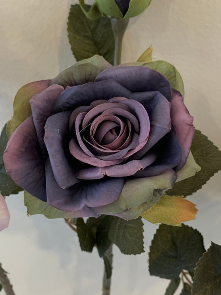 F0281 Rustic Style Silk Rose 46cm Dusty Pink / Purple / Pink | ARTISTIC ...