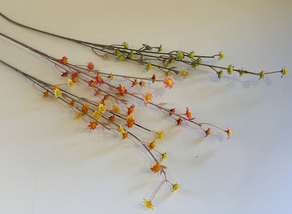 F0289 Silk Small Wild Flower Spray 59cm 9 Styles | ARTISTIC GREENERY ...