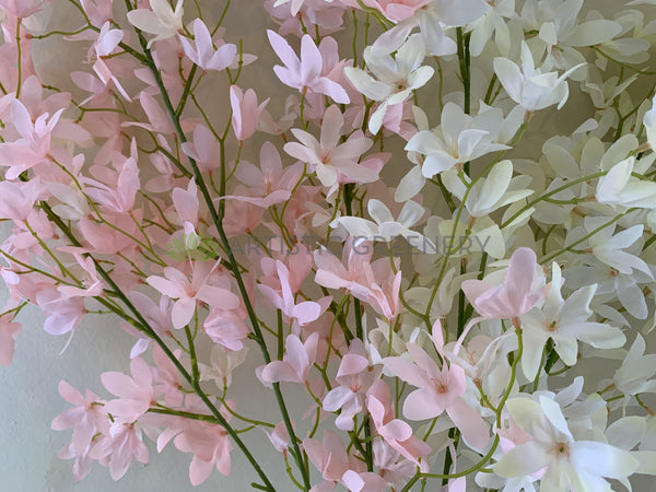 F0319 Silk Spring Flower Spray 116cm White / Light Pink | ARTISTIC ...