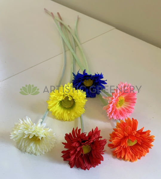 F0323 Silk Small Gerbera Daisy Stem 43cm Artificial gerbera flower ...