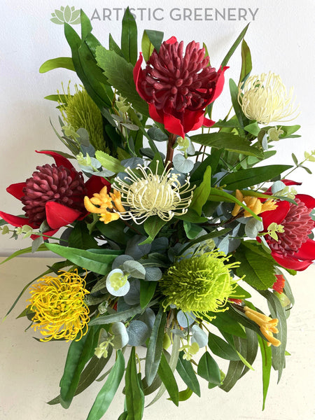 FA1117 - Faux Australian Natives Flower Arrangement (60cm Height) REF ...