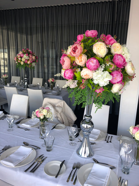 Custom-made Table Centrepieces for Engagement Party - Francesca WA ...