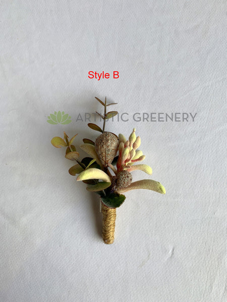 Faux Flower Buttonholes - Australian Native Flowers & Greenery (Product ...
