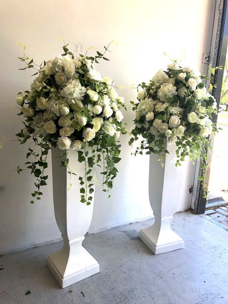 For Hire - Large White Wedding Floral Arrangement 160cm (Code: HI0001 ...