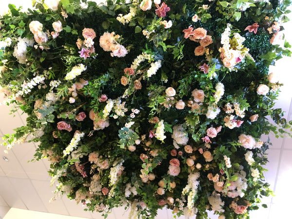 IGA Butler - Custom Designed Hanging Floral Ceiling For Shop Display ...