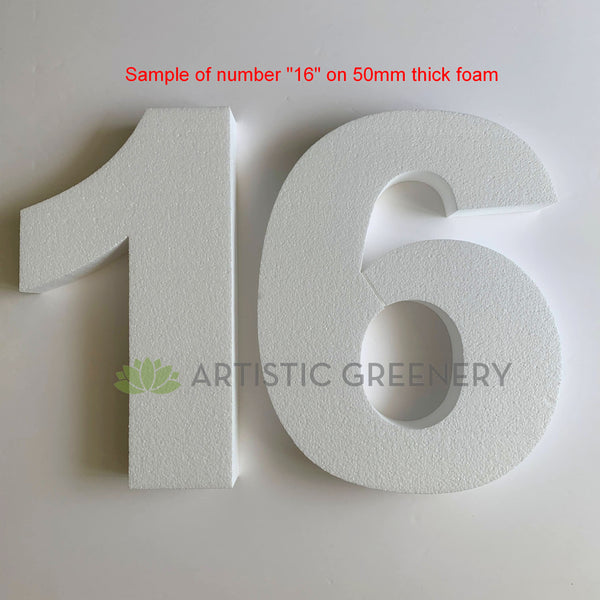 White Plain Polystyrene Foam Letters (Laser Cut) Foam words - Made to ...