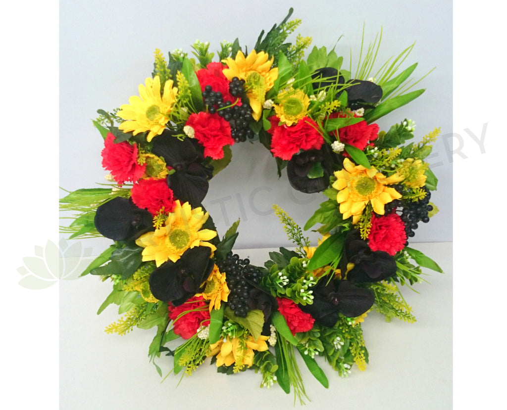 Indigenous Aboriginal Australia Wreath silk floral wreath / flower ...
