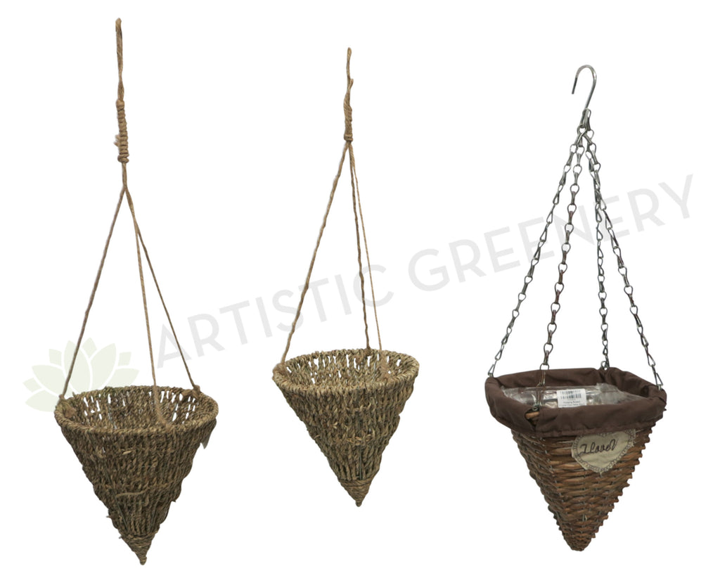 ACC0005 Hanging Cone Baskets – Artistic Greenery