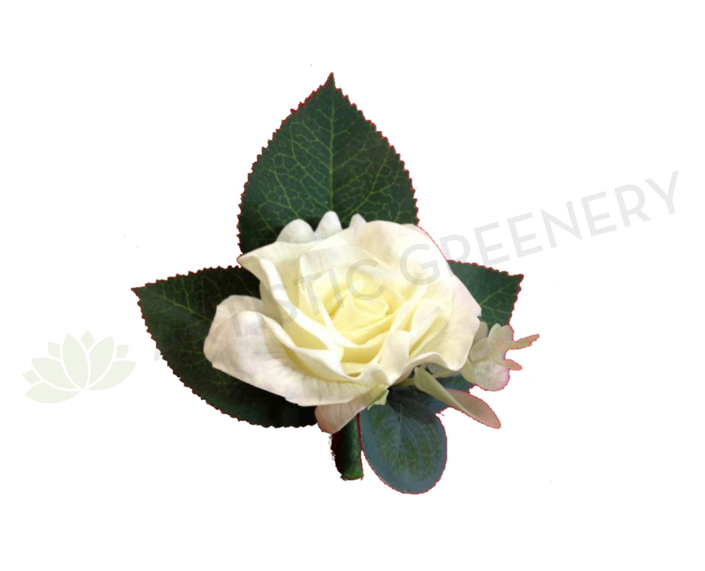 Real touch open off white rose Buttonhole for Ball Perth Australia ...