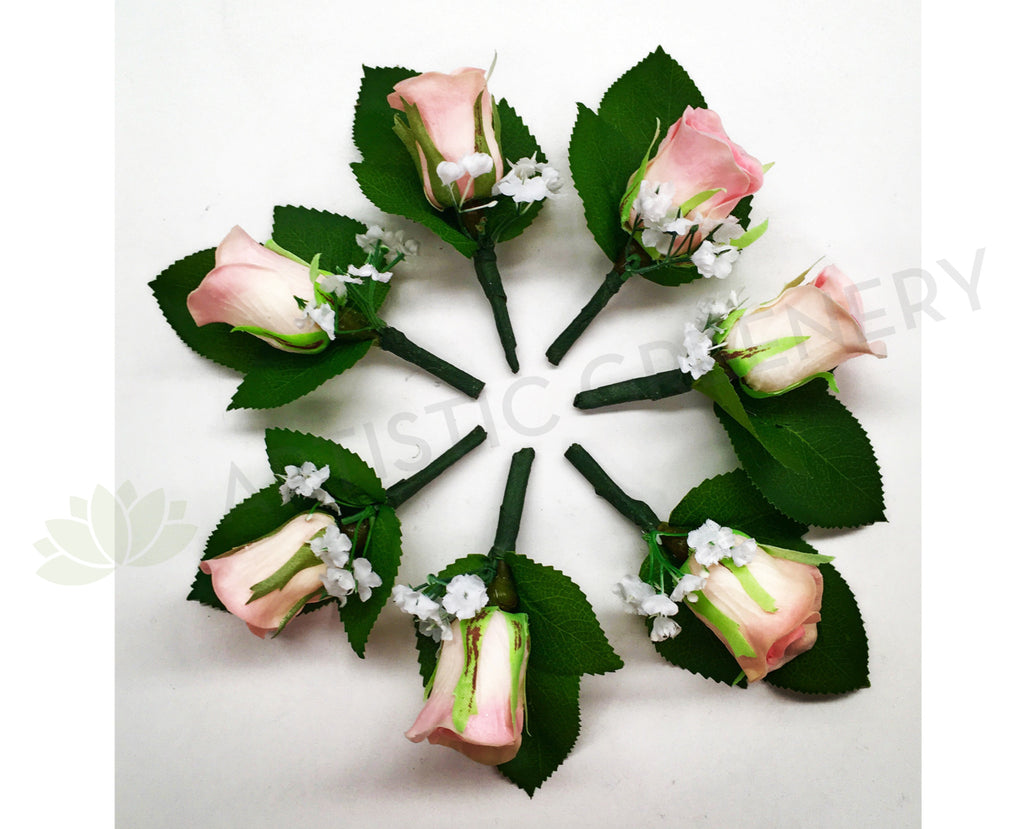Rose Buttonhole Artificial Flowers Buttonhole for Functions and Ball ...