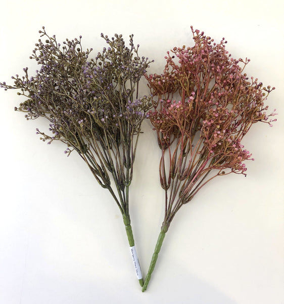 SP0277 Artificial Mini Berry Fillers 33cm Purple / Pink Malaga Perth ...