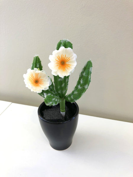 SP0281 Faux Finger Cactus with Flowers 20cm Australia artificial cactus ...