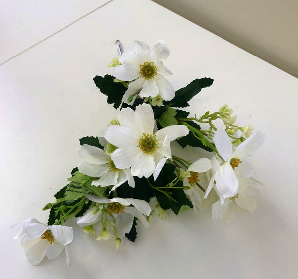SP0295 Silk Cosmos Bunch 33cm White everlasting flowers for home Perth ...