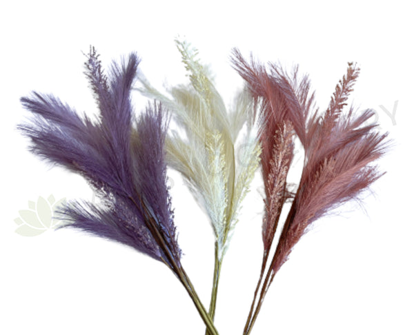 SP0434 Dried Style Artificial Pampas Grass Bunch 64cm 3 Colours ...