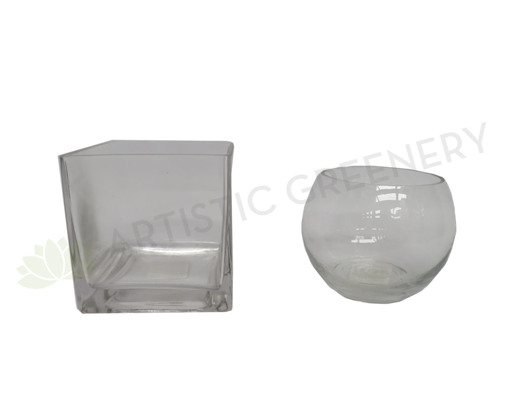 Clear Glass Vase - Square / Fish Bowl – Artistic Greenery