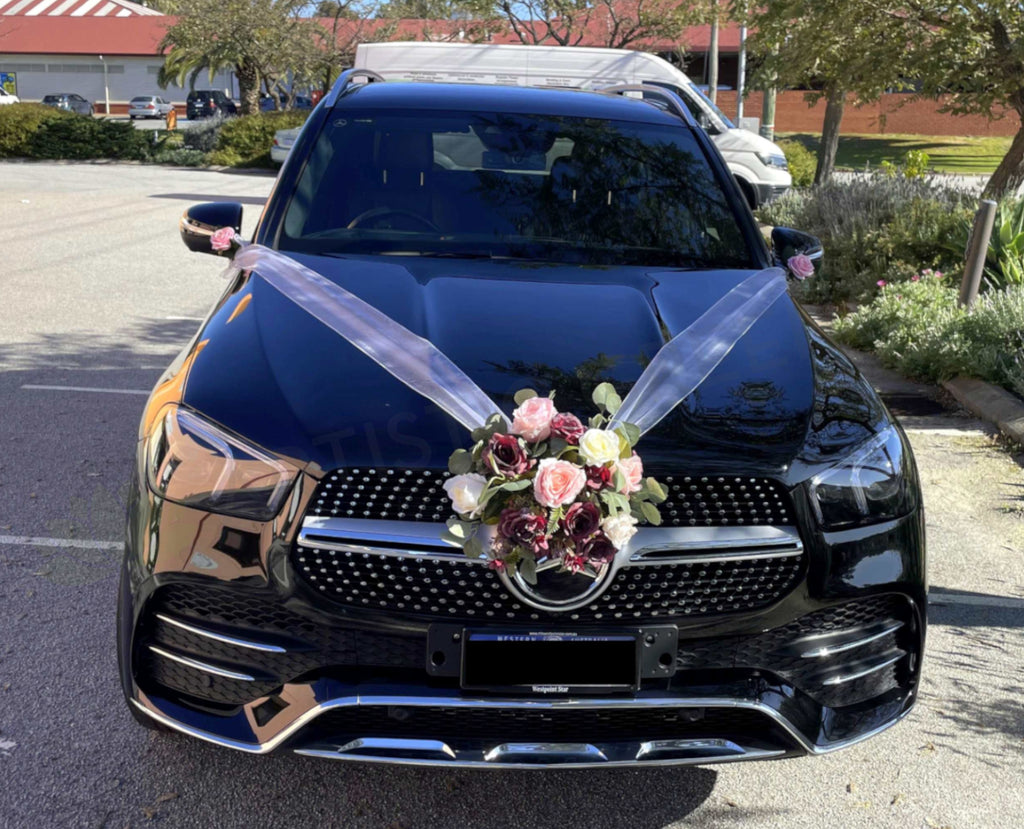 Wedding Car Silk Flower Decorations Perth Malaga - WCD002 | ARTISTIC ...