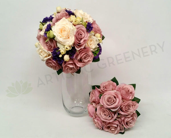 Mauve colour wedding bouquet Custom-made Cheap Online Wedding Flowers ...